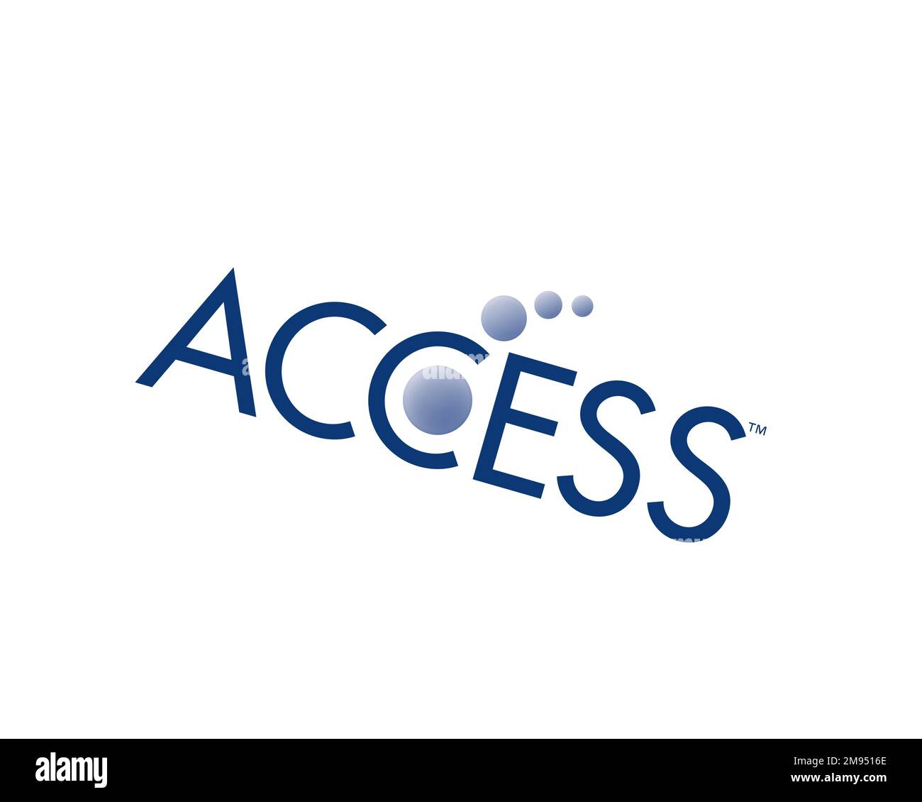 Access company, rotated logo, white background B Stock Photo - Alamy