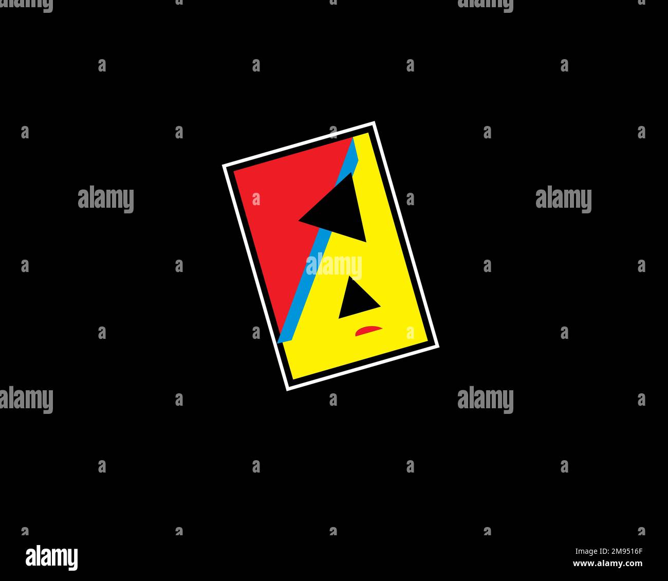 ALTEN, rotated logo, black background Stock Photo - Alamy