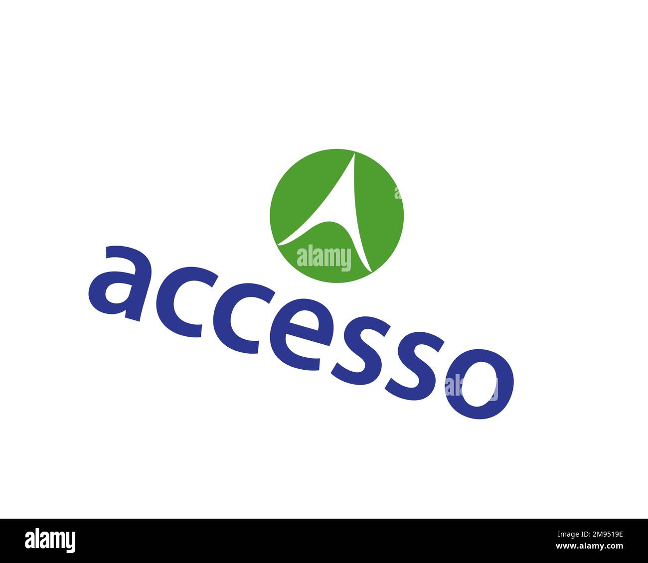 Accesso, rotated logo, white background B Stock Photo - Alamy