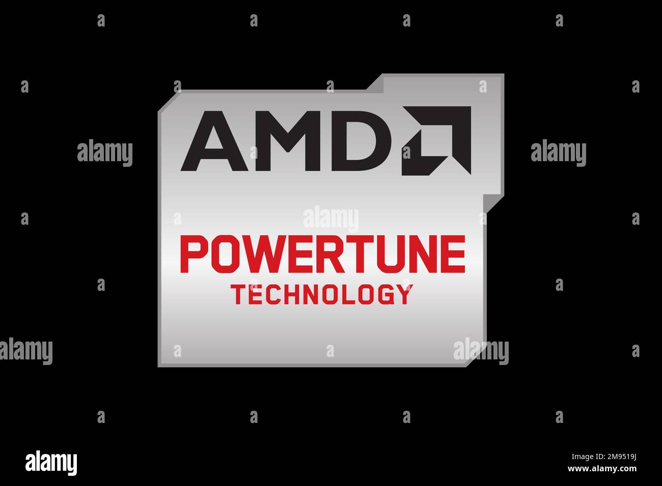 AMD PowerTune, Logo, Black background Stock Photo - Alamy