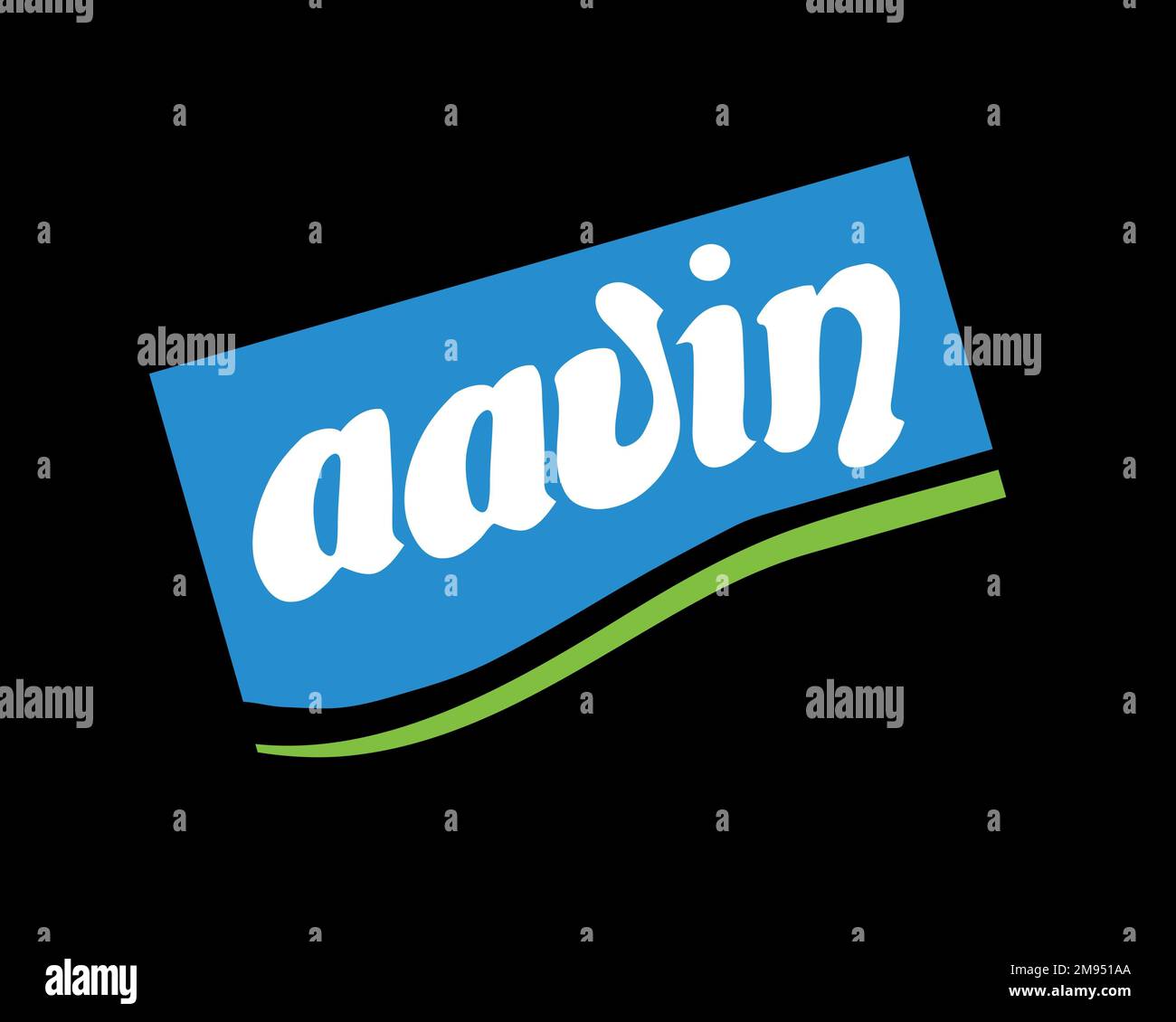 Aavin, rotated logo, black background Stock Photo - Alamy