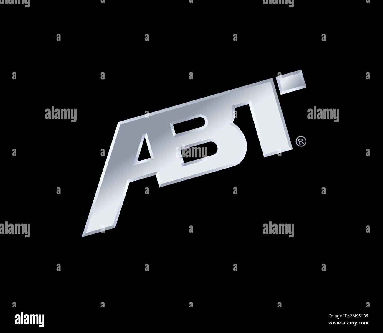 Abt Sportsline, rotated logo, black background Stock Photo - Alamy