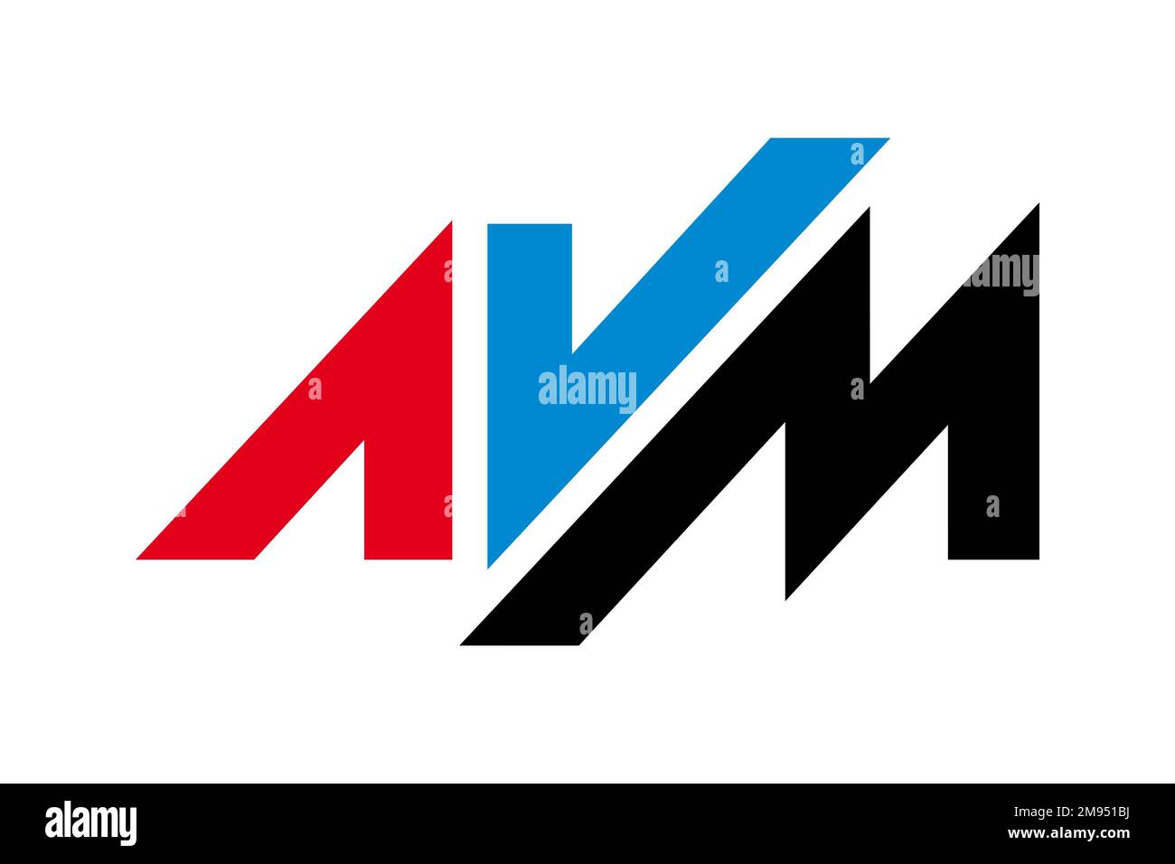 AVM GmbH, Logo, White background Stock Photo - Alamy