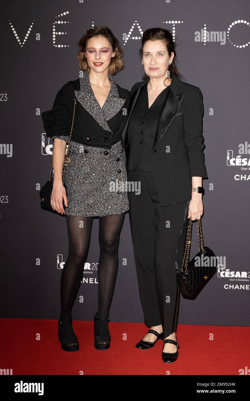 Marion Barbeau and Emmanuelle Devos attend the Cesar - Revelations 2023 ...
