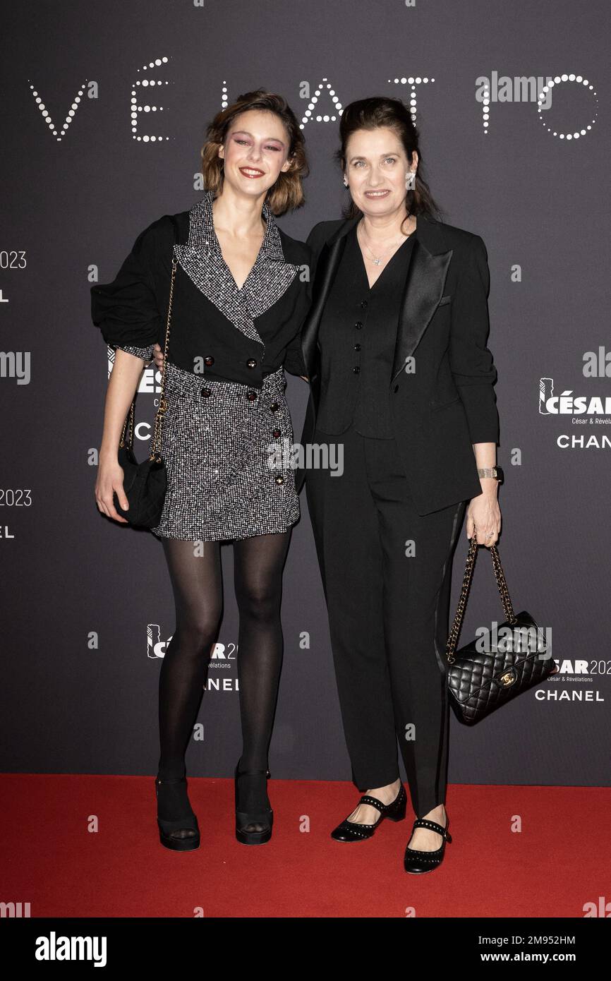 Marion Barbeau and Emmanuelle Devos attend the Cesar - Revelations 2023 ...