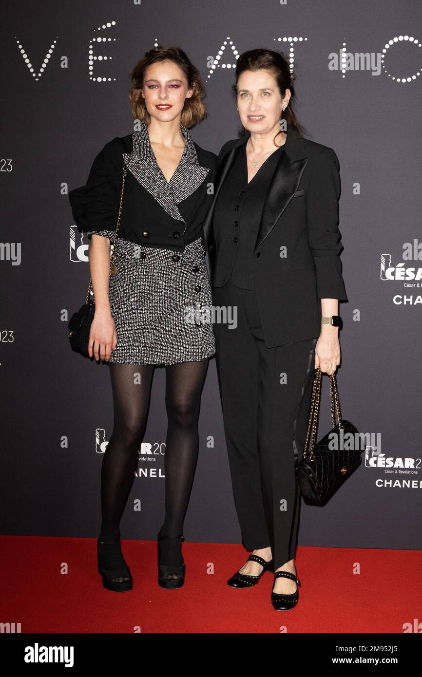 Marion Barbeau and Emmanuelle Devos attend the Cesar - Revelations 2023 ...
