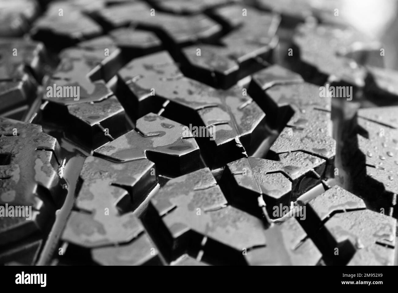 Close-up of black off-road tire tread pattern background Stock Photo ...