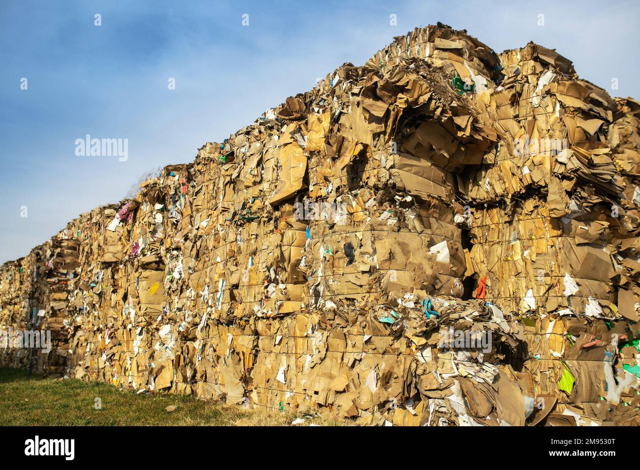 Compacted cardboard recycling hi-res stock photography and images - Alamy