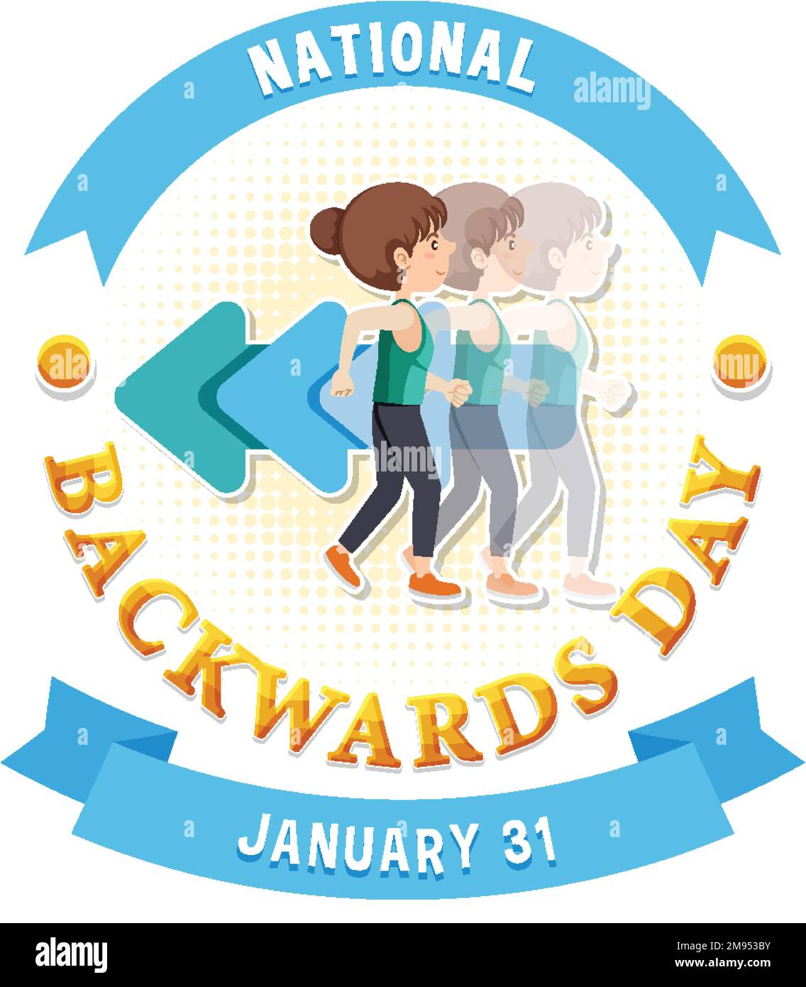 National backward day banner design illustration Stock Vector Image ...