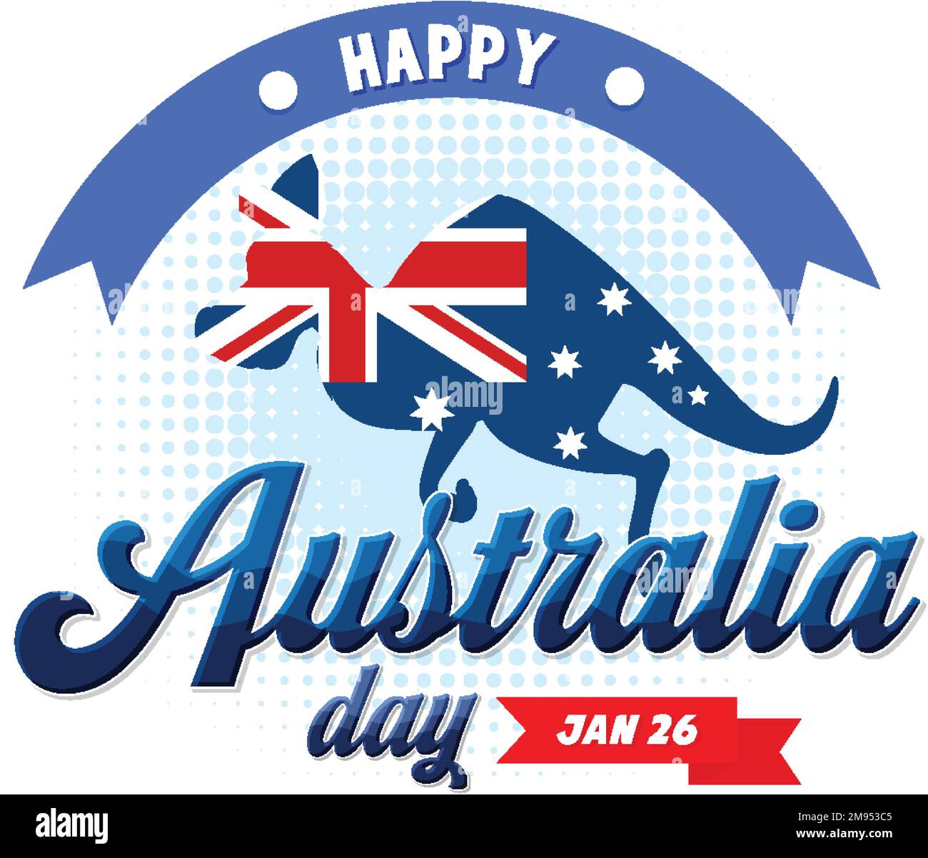 Happy Australia day banner design illustration Stock Vector Image & Art ...