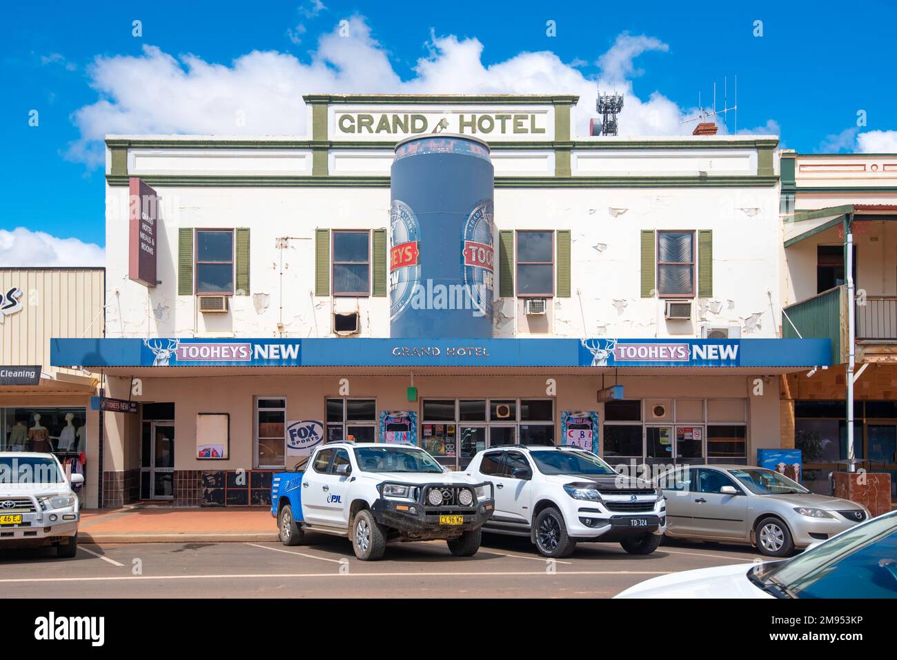 The Grand Hotel in Cobar New South Wales, is home to the 5m high Big ...
