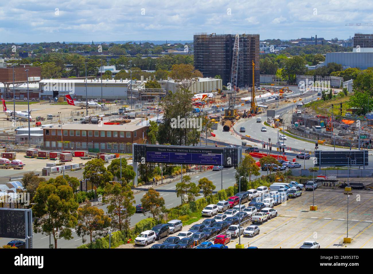 Construction of the Sydney Gateway project in Australia, looking ...
