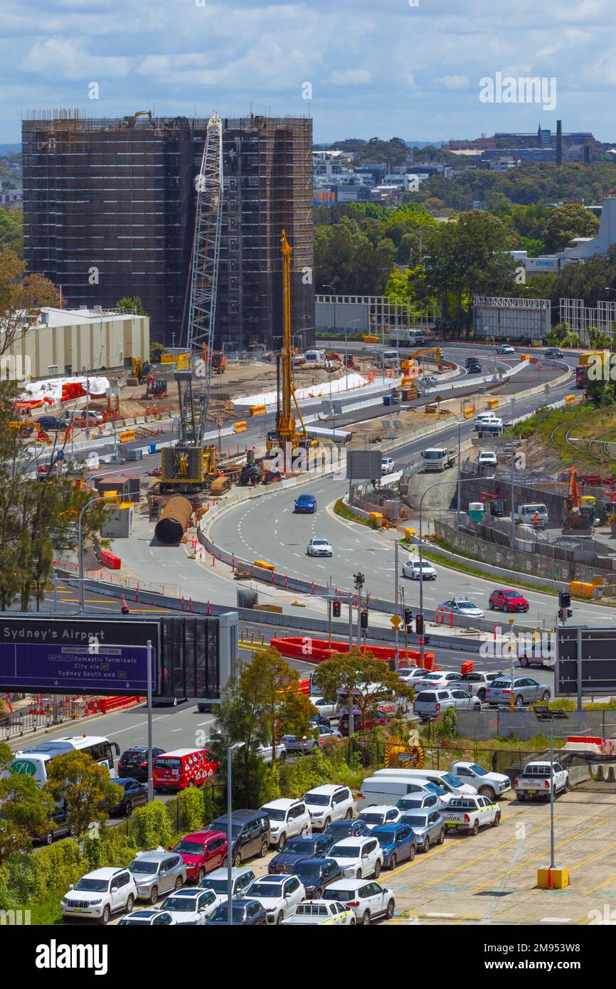 Construction of the Sydney Gateway project in Australia, looking ...