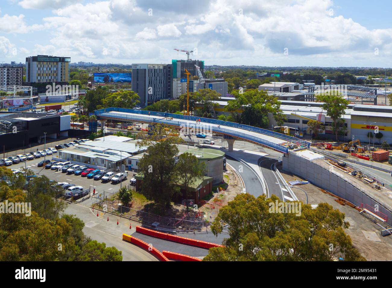 Construction of the Sydney Gateway project in Australia, looking ...