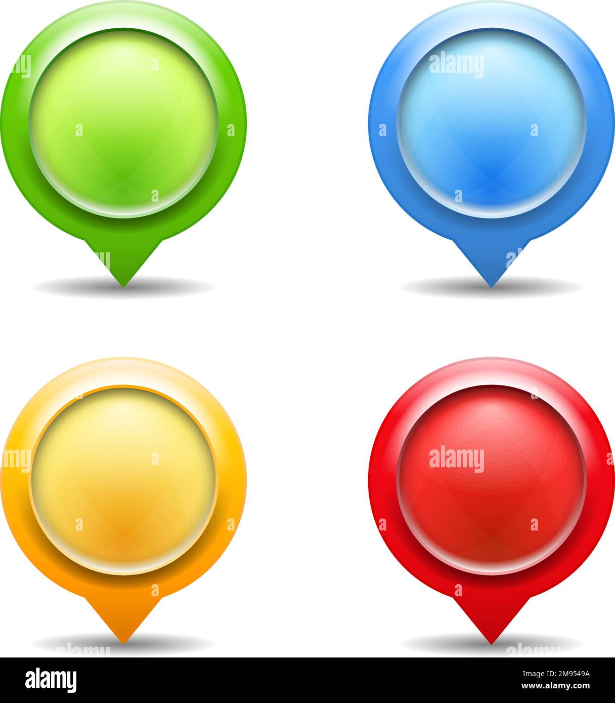 Map Pins Vector Eps10 Illustration Stock Vector Image And Art Alamy