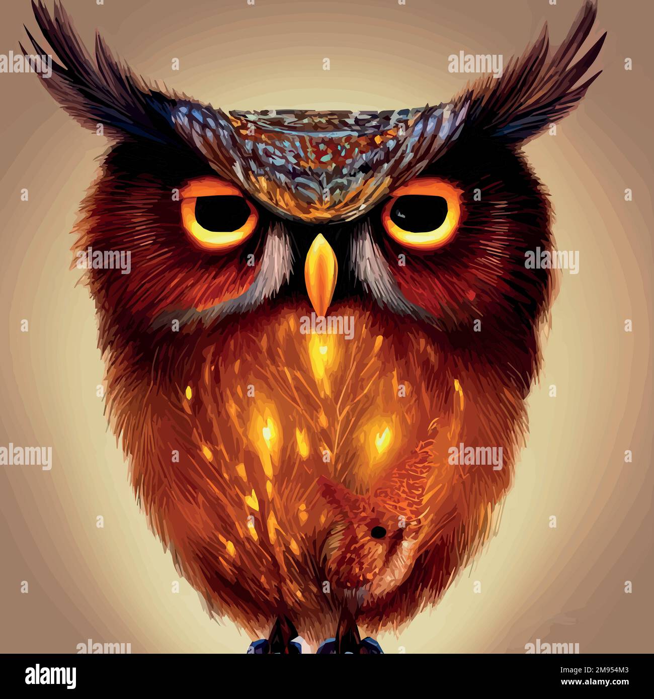 Hand painted bird Stock Vector Images - Alamy