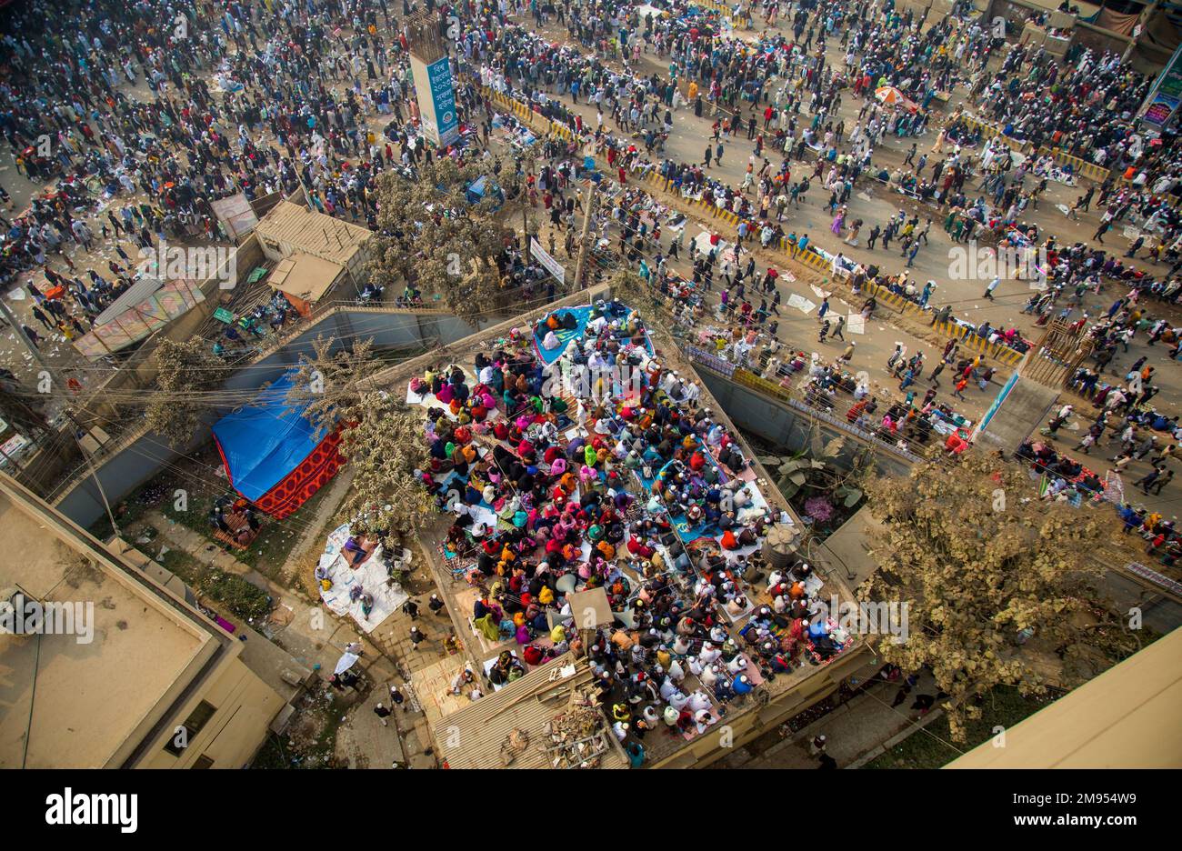 The first phase of the Bishwa Ijtema, the second largest congregation ...