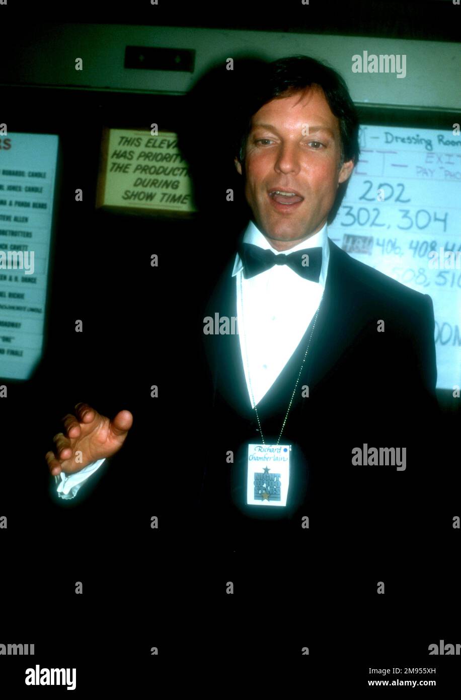 New York, New York, USA 19th February 1982 Actor Richard Chamberlain ...