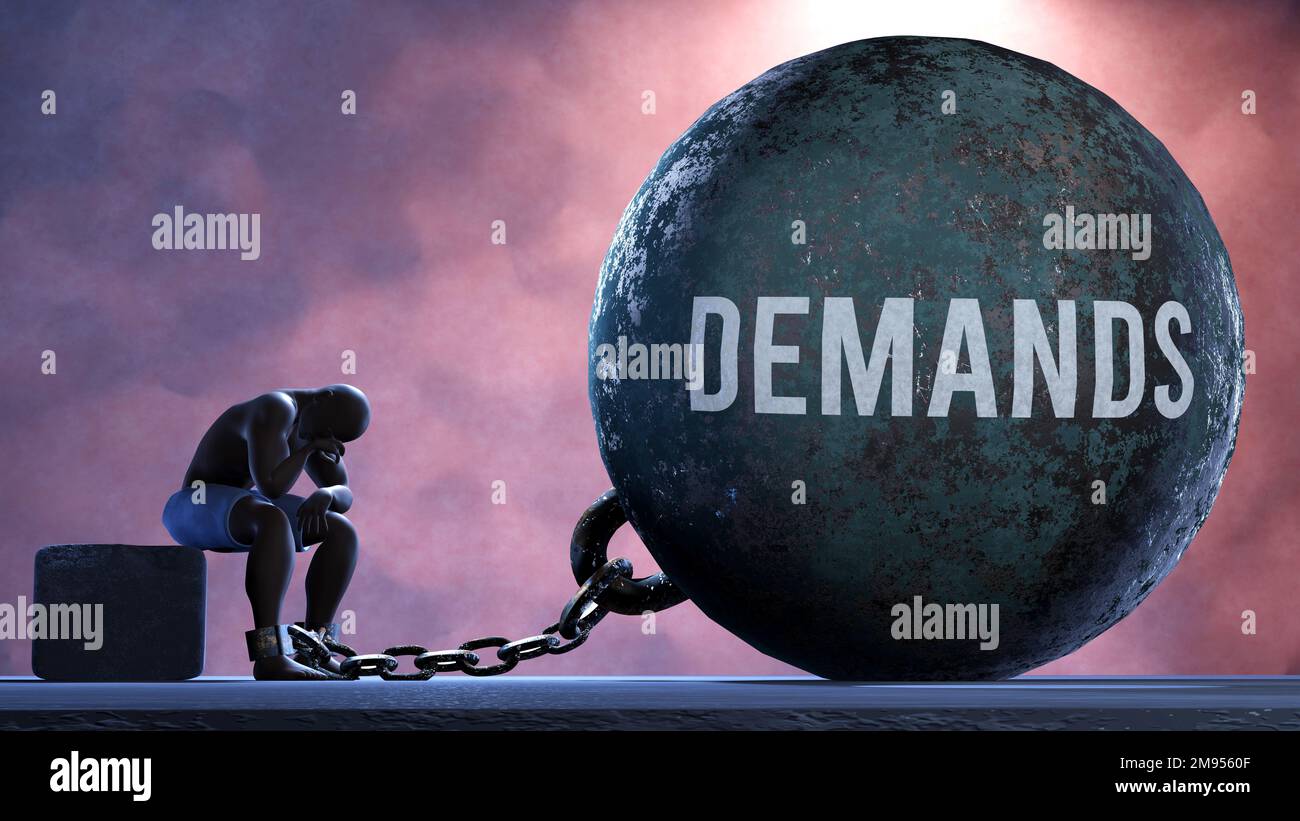 Demands that limits life and make suffer, imprisoning in painful ...