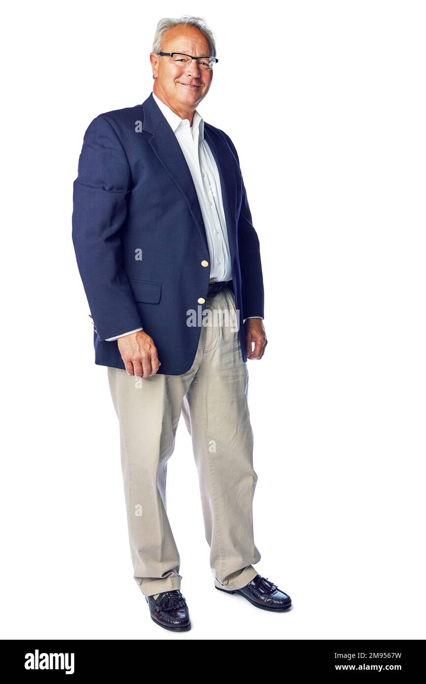 Portrait, businessman and senior ceo with vision for mission, idea and ...
