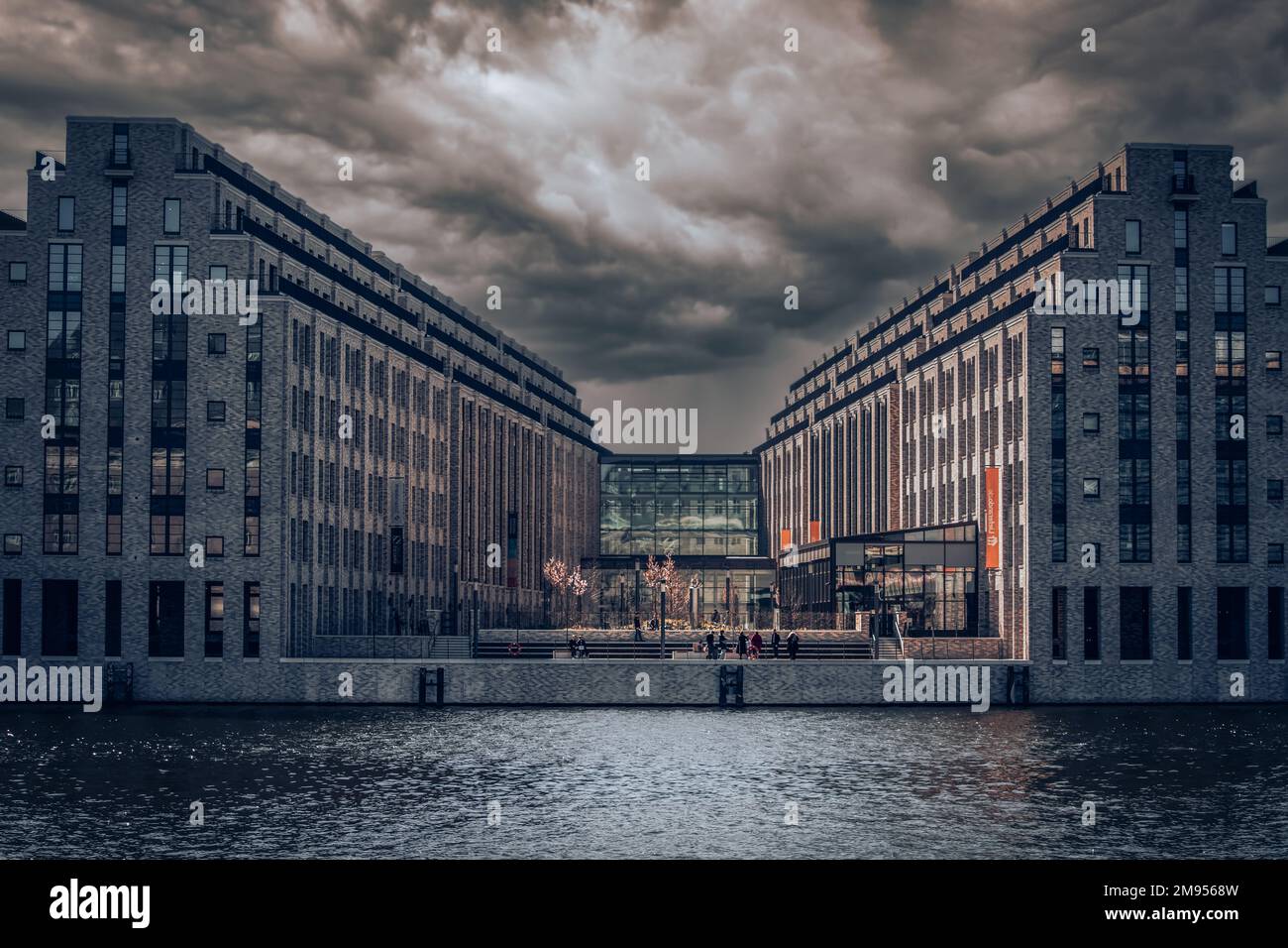 A nice architectural building by the river Spree in Berlin Stock Photo ...