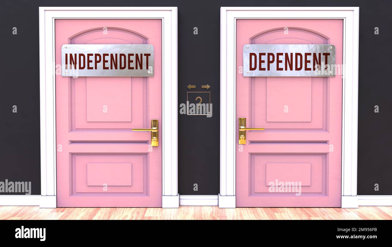 Independent or Dependent - making decision by choosing either one ...