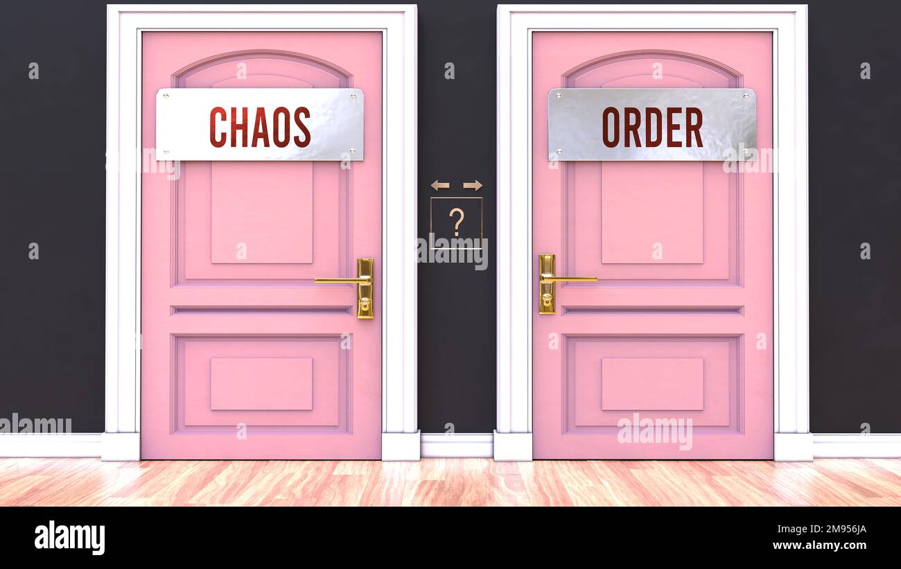 Chaos and order hi-res stock photography and images - Alamy