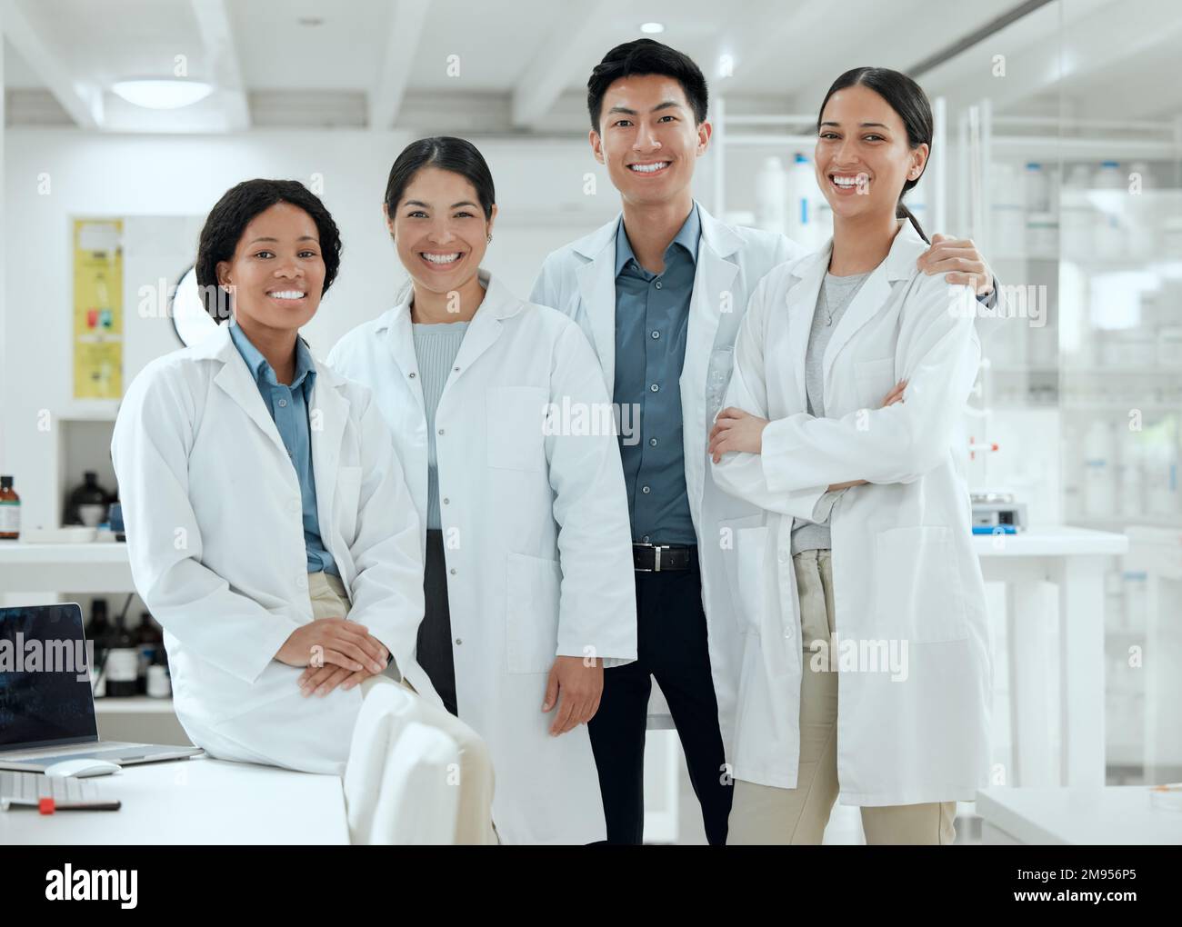 The best team youll find. a proud team of scientists together in their ...