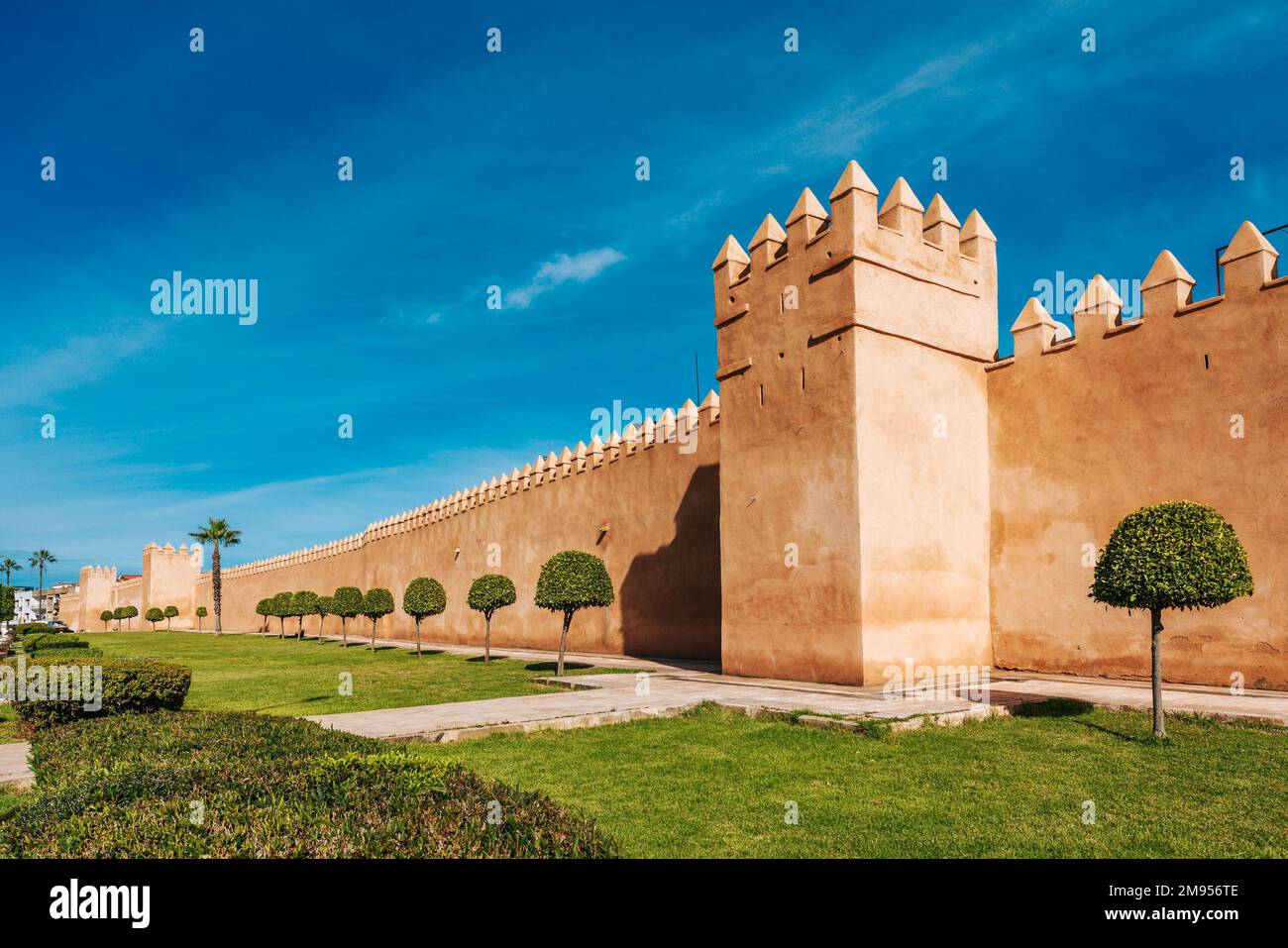 Salé Medina, Morocco. Picturesque medieval city walls Stock Photo - Alamy