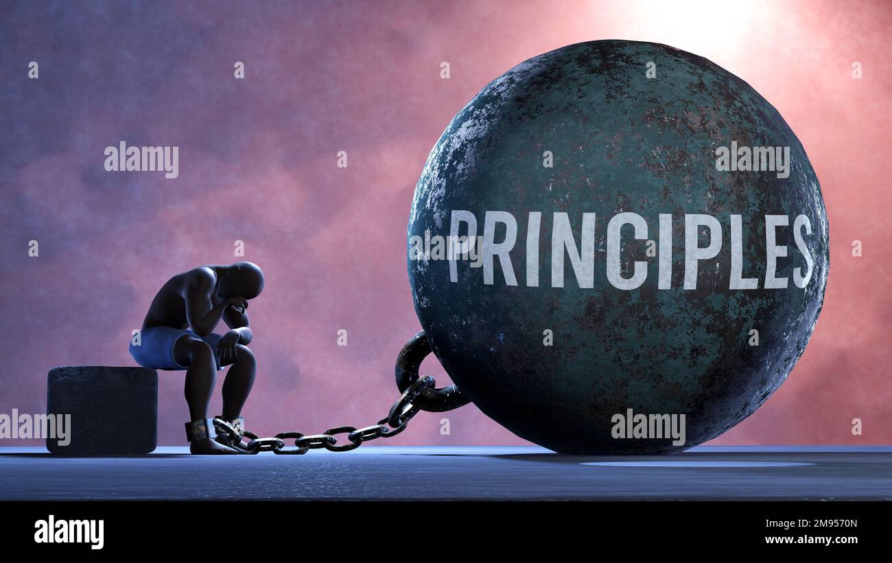 Principles that limits life and make suffer hi-res stock photography ...