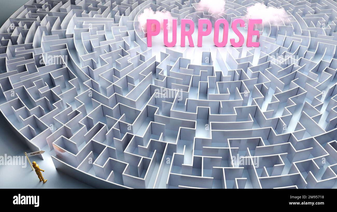 Hard journey that leads to purpose hi-res stock photography and images ...