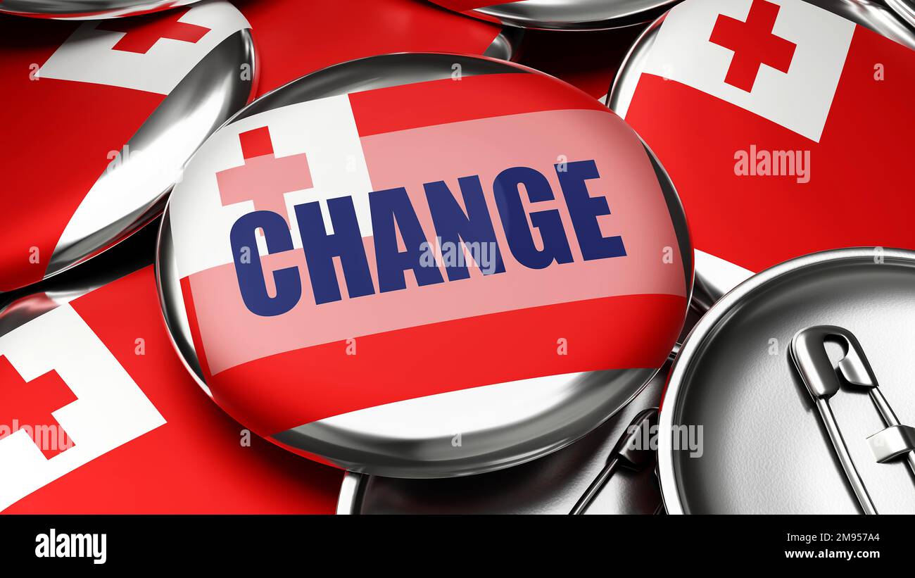 Change in Tonga - national flag of Tonga on dozens of pinback buttons ... Change in Tonga - national flag of Tonga on dozens of pinback buttons ...