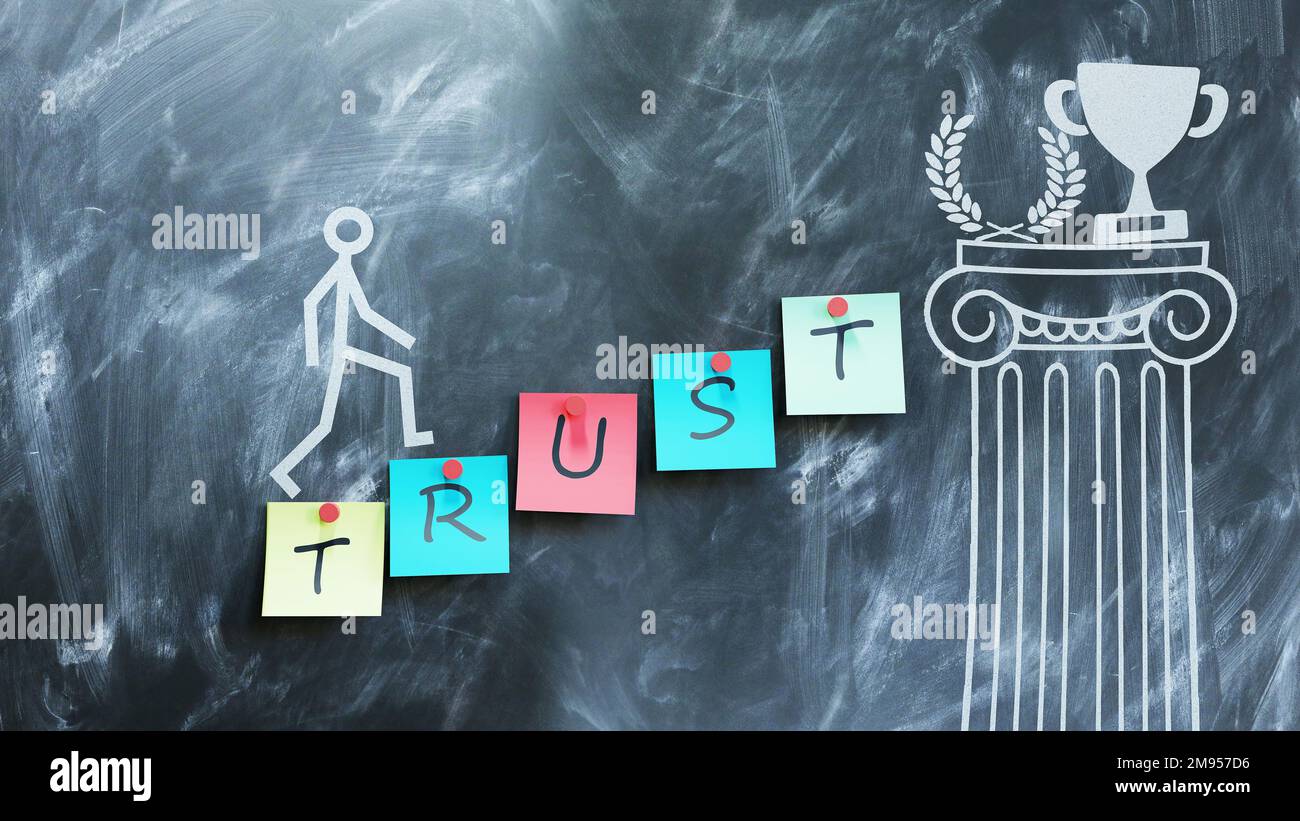 Trust make steps to success, wealth and prosperity in personal and ...