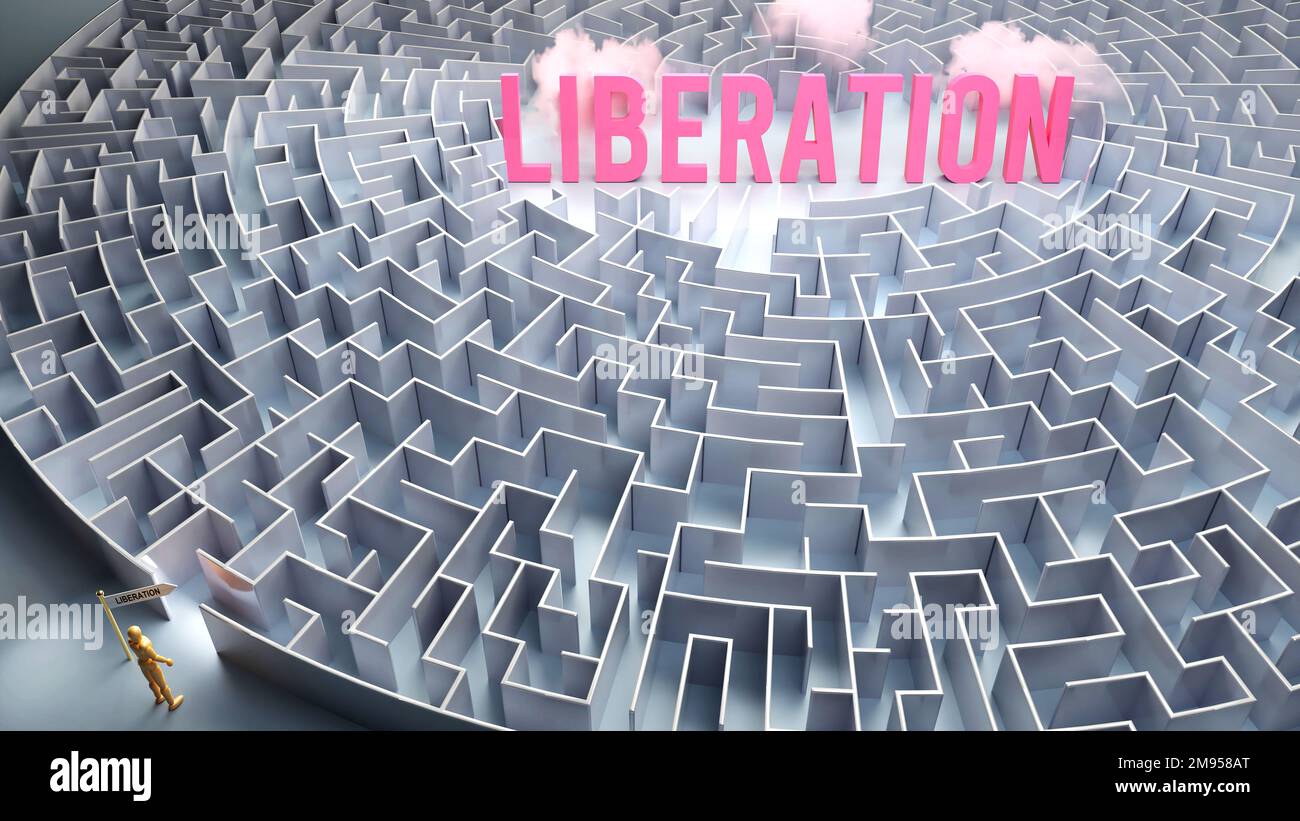 Hard journey that leads to liberation hi-res stock photography and ...