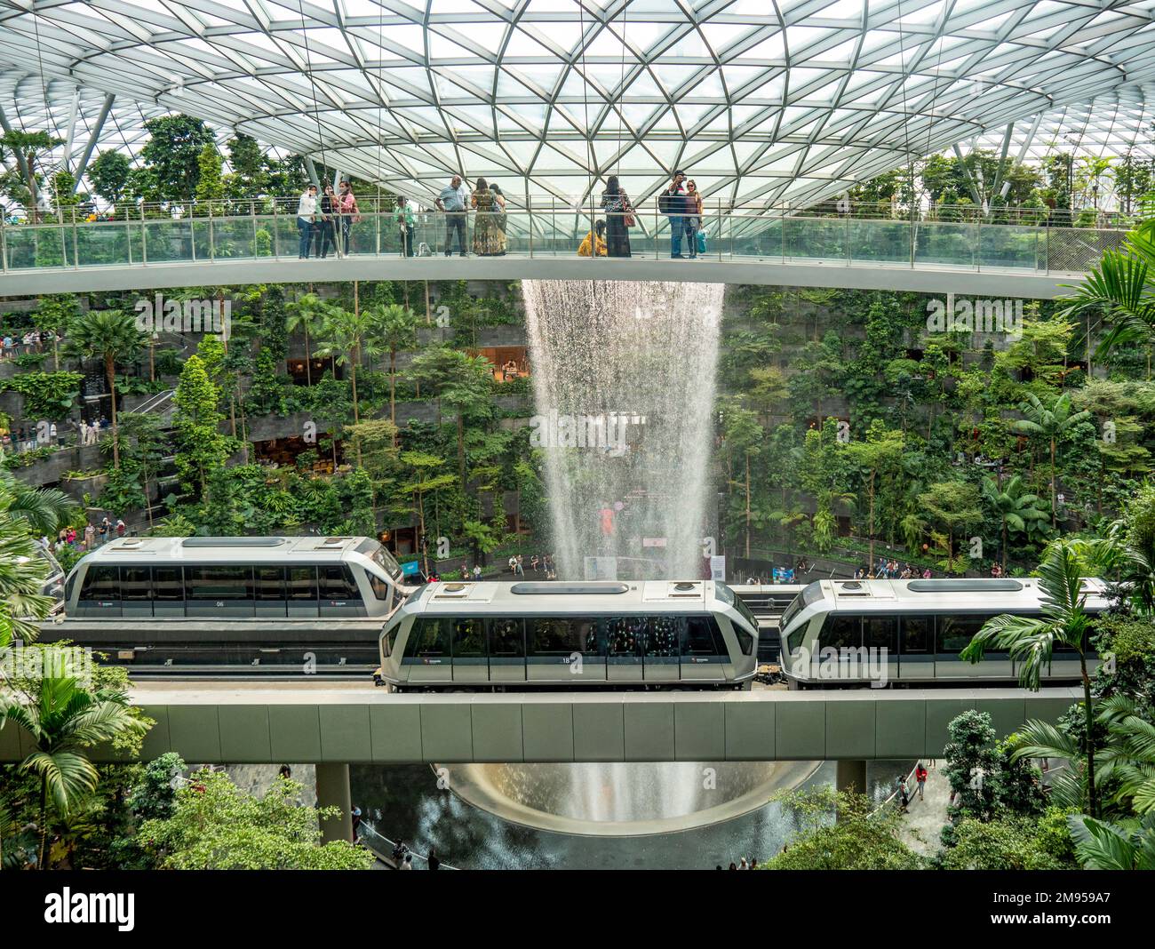 Jewel changi airport skytrain singapore hi-res stock photography and ...