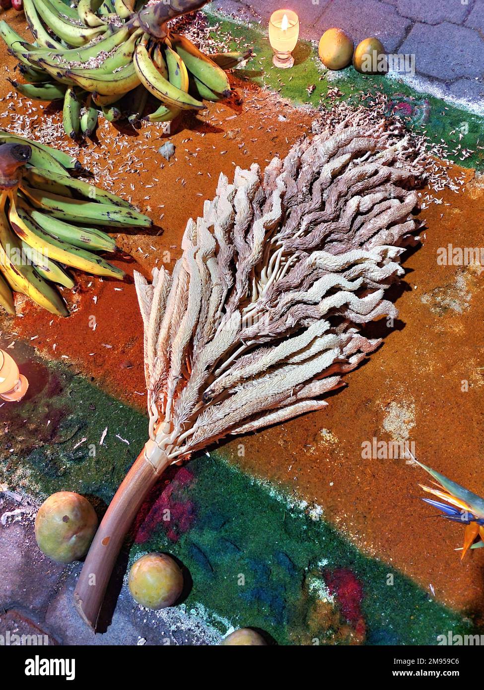 View of rural mayan kaqchikel village San Antonio Aguas Calientes ...