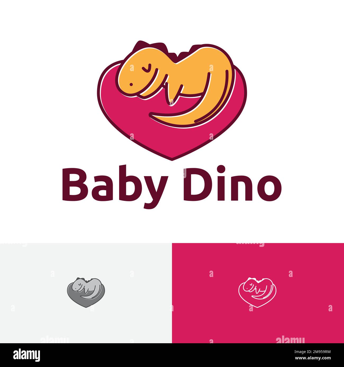 Baby dinosaur vector design hi-res stock photography and images - Alamy