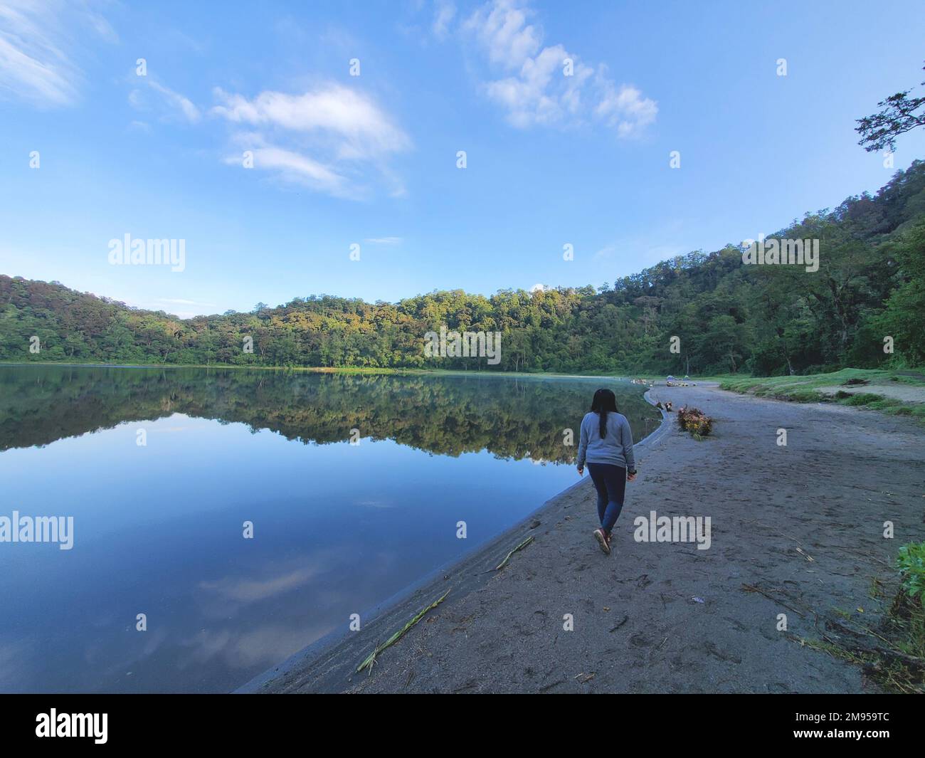 Chicabal Lake, Quetzaltenango, sacred to the Mam Mayan people in ...