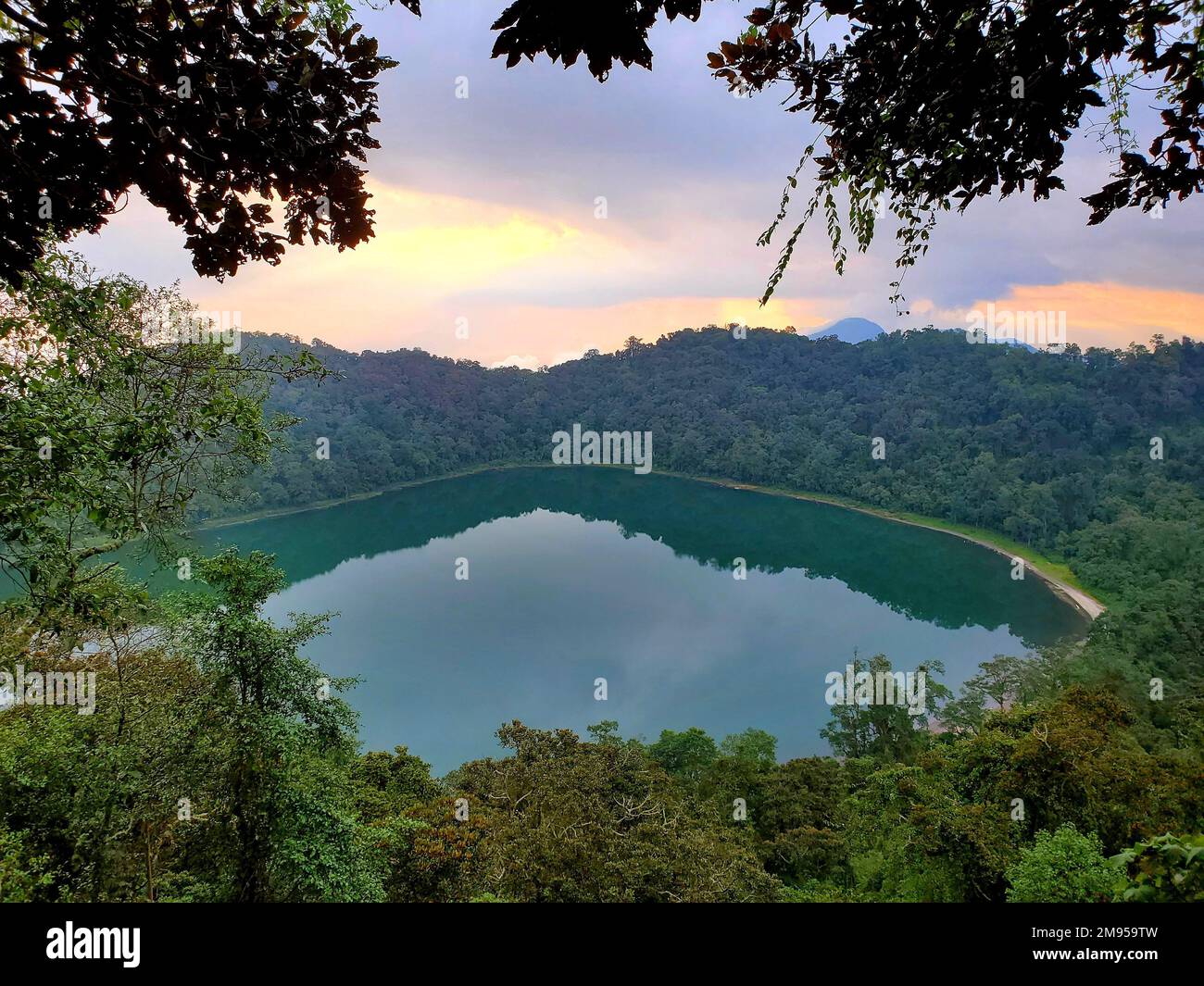 Chicabal Lake, Quetzaltenango, sacred to the Mam Mayan people in ...