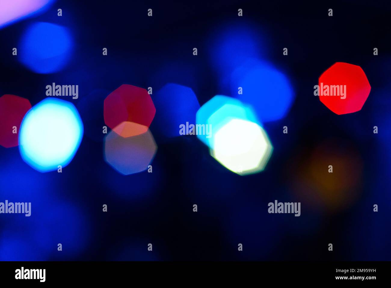 color blurred background with bright glowing festive bokeh Stock Photo ...