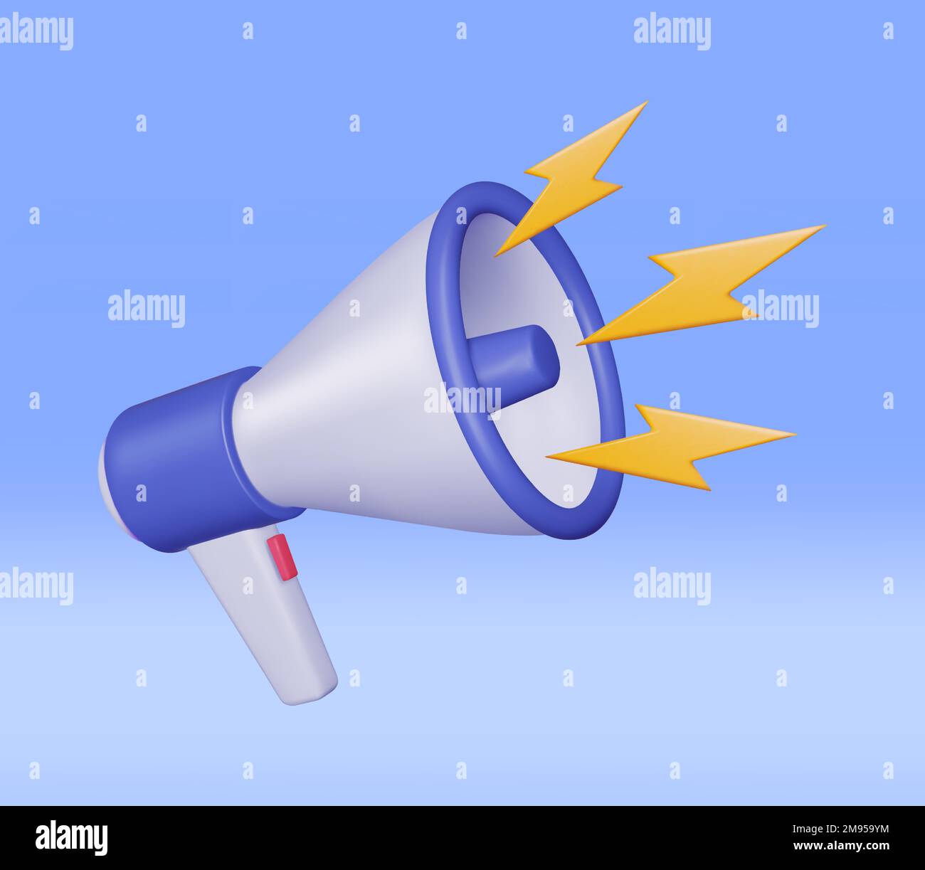 Realistic isolated megaphone on Stock Vector Images - Alamy