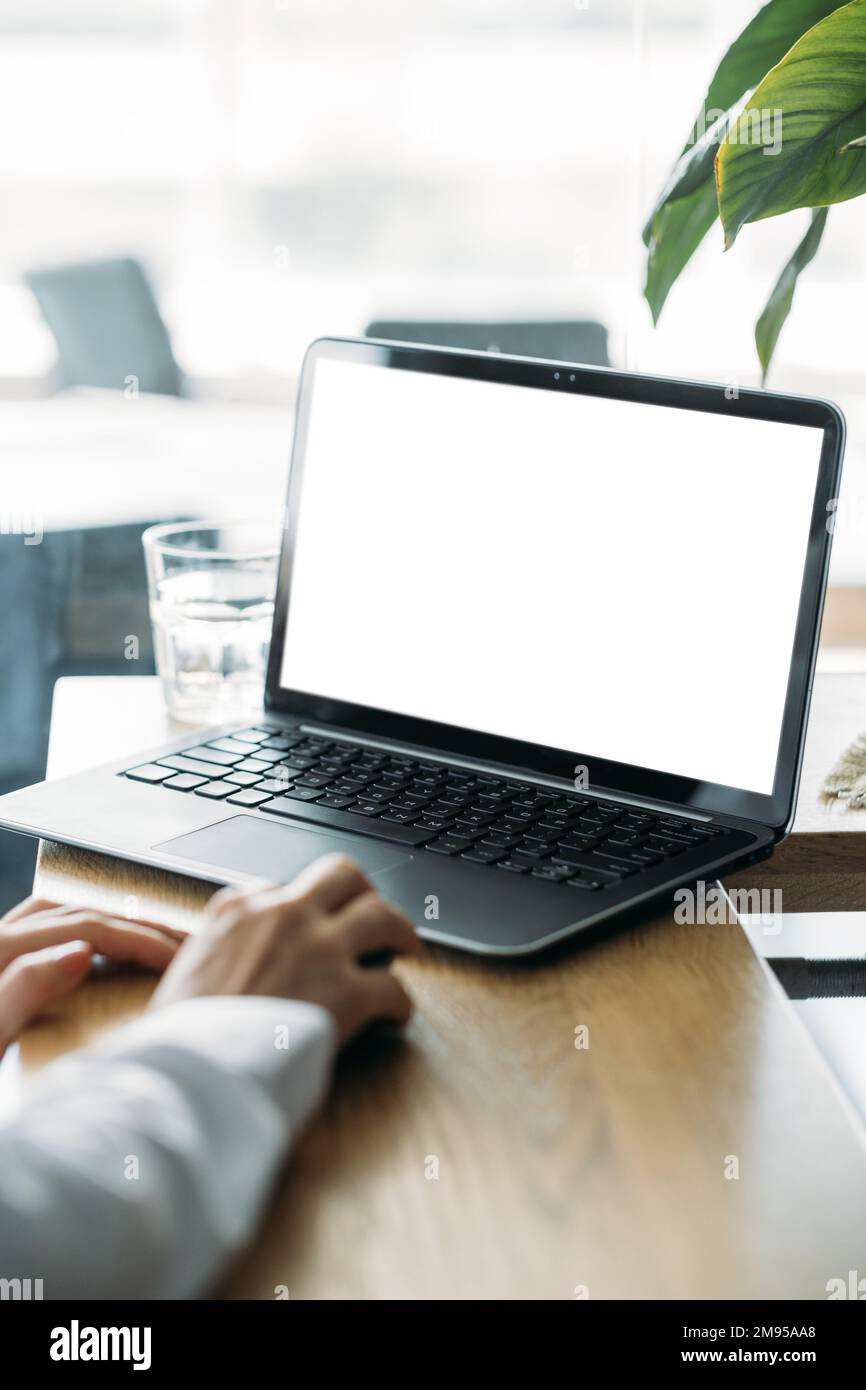 office work computer mockup digital technology Stock Photo - Alamy