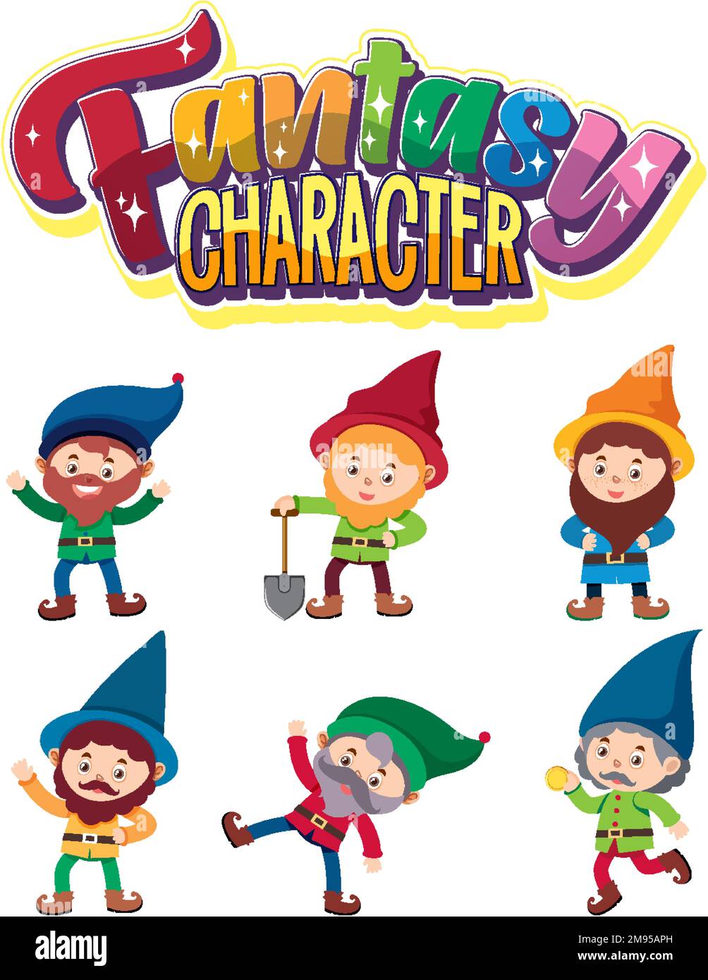 A set of fantasy characters illustration Stock Vector Image & Art - Alamy