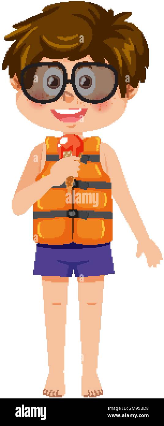 Life jacket and children Stock Vector Images - Alamy