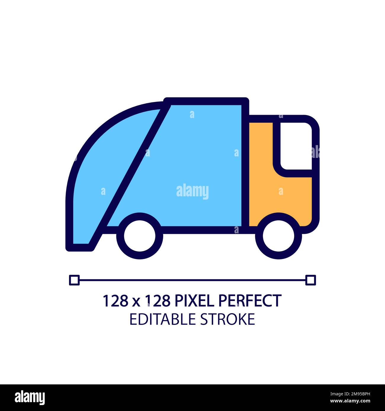 Waste disposal pixel perfect RGB color icon Stock Vector Image & Art ...