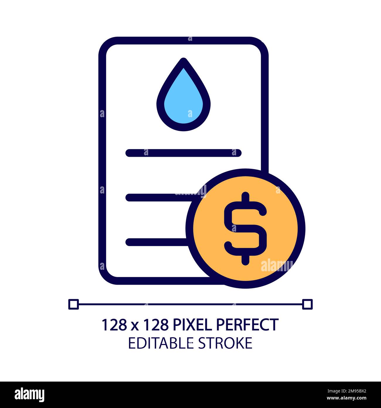 Water bill pixel perfect RGB color icon Stock Vector Image & Art - Alamy Water bill pixel perfect RGB color icon Stock Vector Image & Art - Alamy