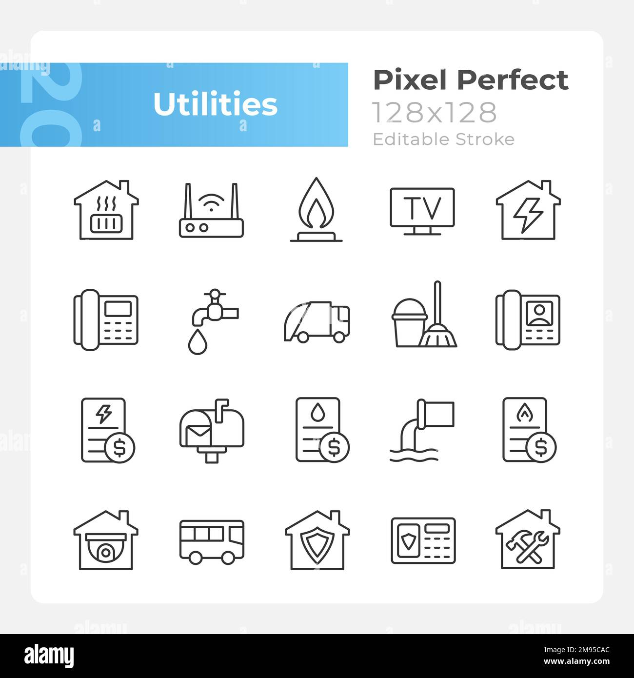 Public utilities Stock Vector Images - Alamy