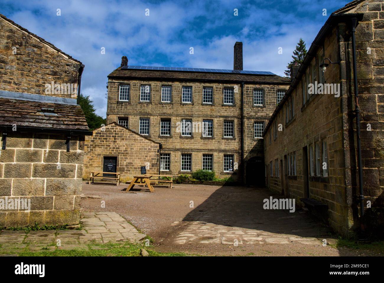 A landscape of stone Gibson Mill Museum in Calder Valley England under ...