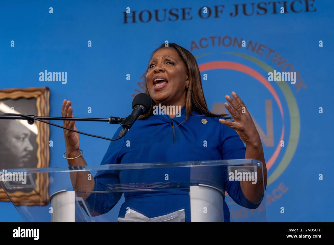 New York, United States. 16th Jan, 2023. New York State Attorney ...