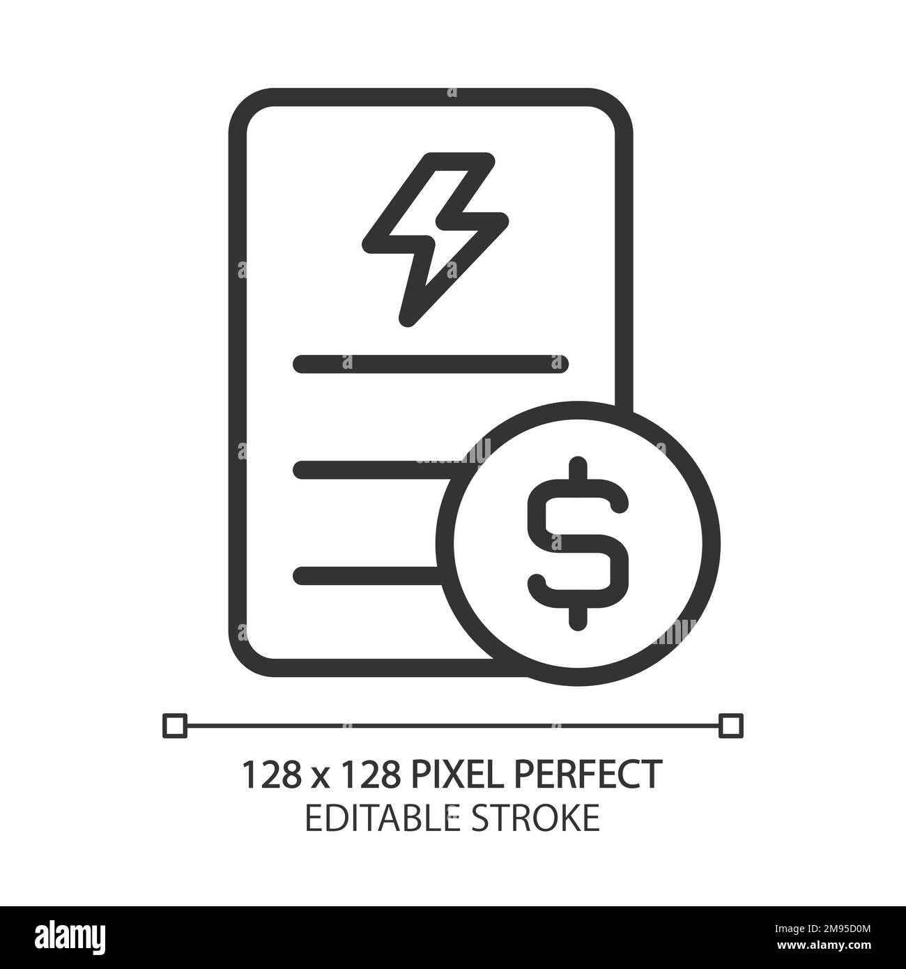Electricity bill Stock Vector Images - Alamy